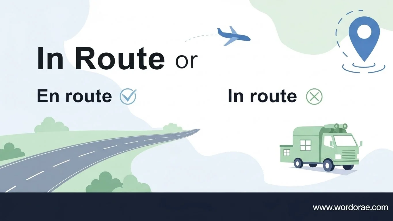 In Route or En Route: Meaning, Usage, and Common Mistakes?
