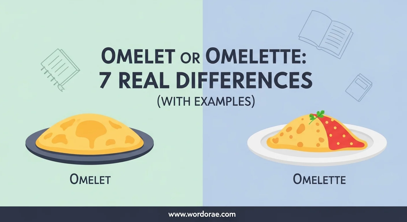 Omelet or Omelette: 7 Real Differences (With Examples)