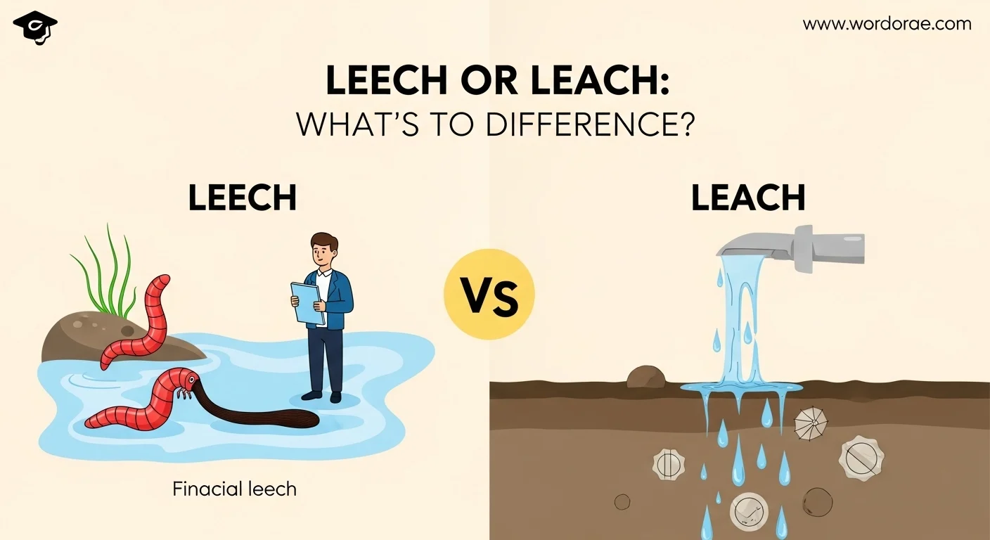 Leech or Leach: What’s the Difference and Which One Is Correct?
